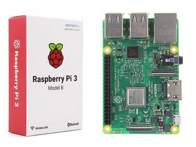 Single Board Computer, Raspberry Pi 3 Model B, New Soc BCM2837B0,1.2GHz CPU, 1GB RAM, WiFi/BLE ...