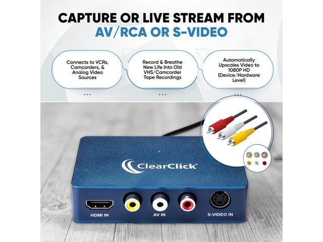 ClearClick Video to USB 1080P Audio Video Capture & Live Streaming ...