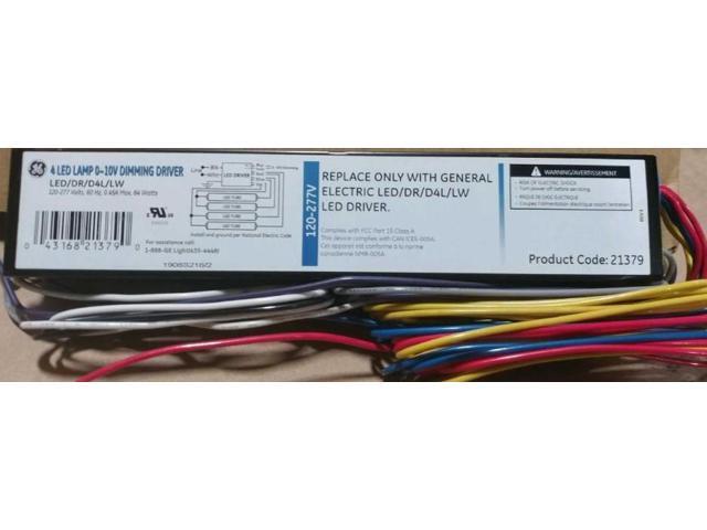GE 21379 T8 LED Driver LumenChoice 4 lamp Dimmable Low Watt Type C LED ...