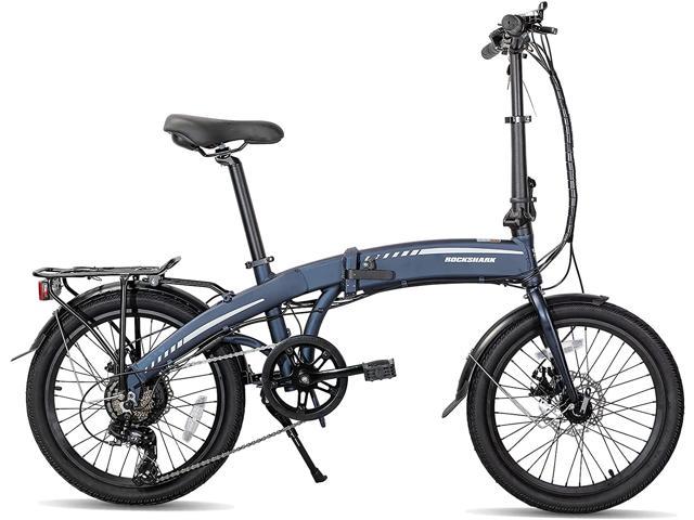 Rockshark Electric Bike Aluminum 20 Inch Electric Folding Bike Shimano