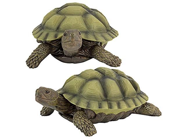 design toscano gilbert the box turtle garden decor animal statue, 9 ...