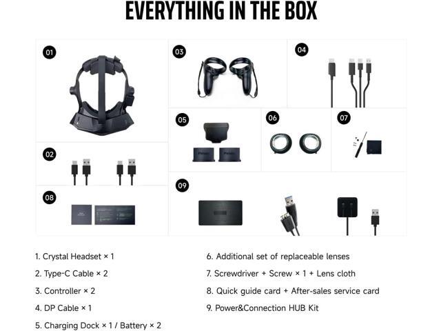 Bundle:Pimax Crystal VR Headsets (with controllers) + DMAS Headphone ...