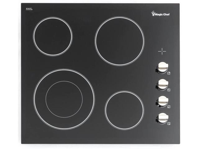 Magic Chef 24'" Built Black MCSCTE24BG 24" Radiant Electric Cooktop ...