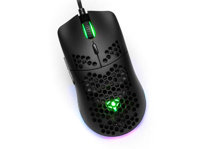 YEYIAN LINK Ergonomic 16.8M RGB Optical Laser Gaming Mouse with ...