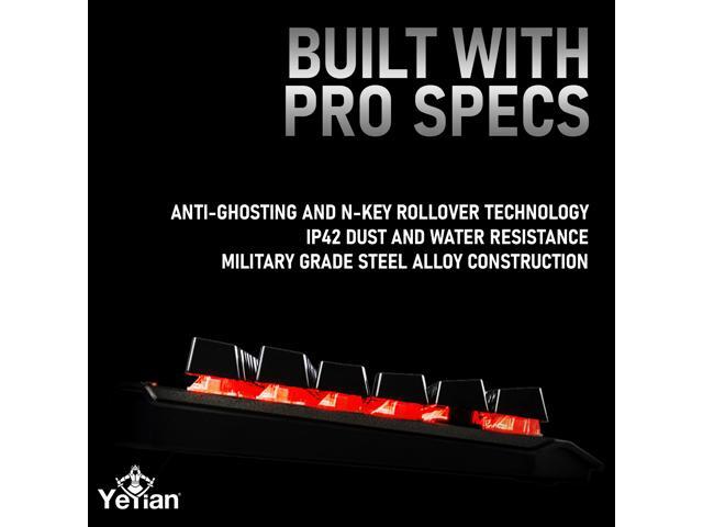 YEYIAN SPARK Mechanical Gaming Keyboard, 87 TKL RGB LED Backlit 16M ...