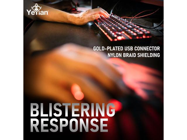 YEYIAN SPARK Mechanical Gaming Keyboard, 87 TKL RGB LED Backlit 16M ...