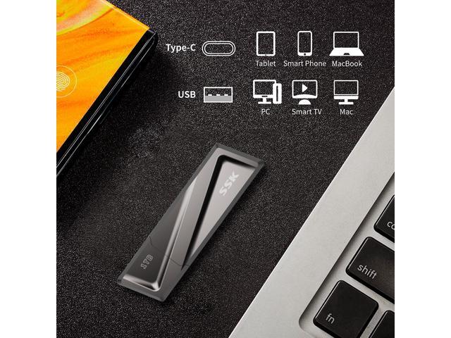 SSK 1TB USB SSD Solid State Flash Drive 550MB/s Super-Fast Transfer ...