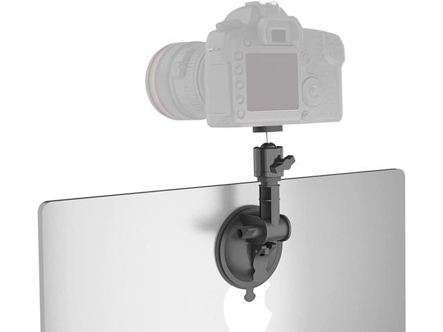 LenTok DSLR Monitor Camera Mount with Strong Suction Cup, Webcam ...