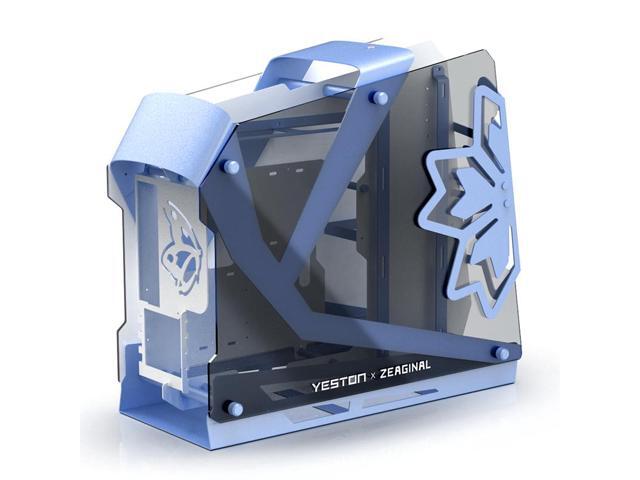 Zeaginal ZC-09 *YESTON Tempered Glass Mini Computer Case Support 360mm ...