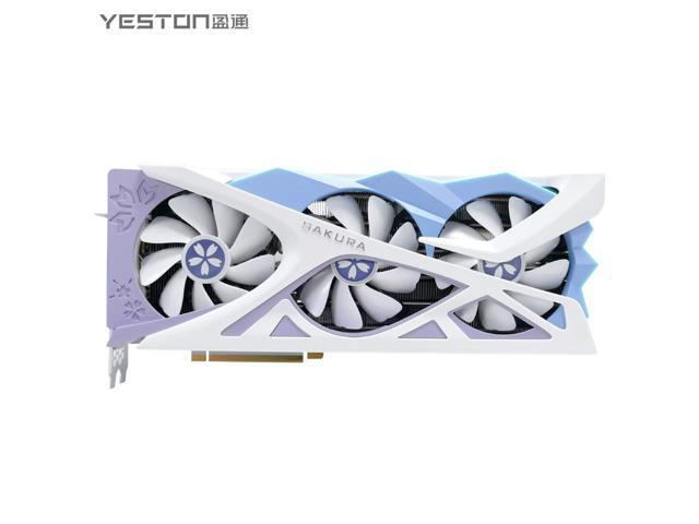 Yeston Sakura GeForce RTX 4070 Ti 12GB GDDR6X PCI Express 4.0 Video ...
