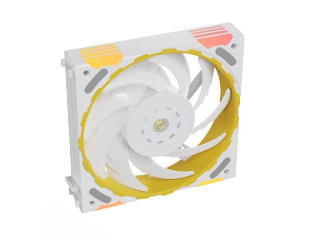 Yeston * Zeaginal ZC-ZS-TI White LED 120mm Case Fan,Quiet Edition High ...