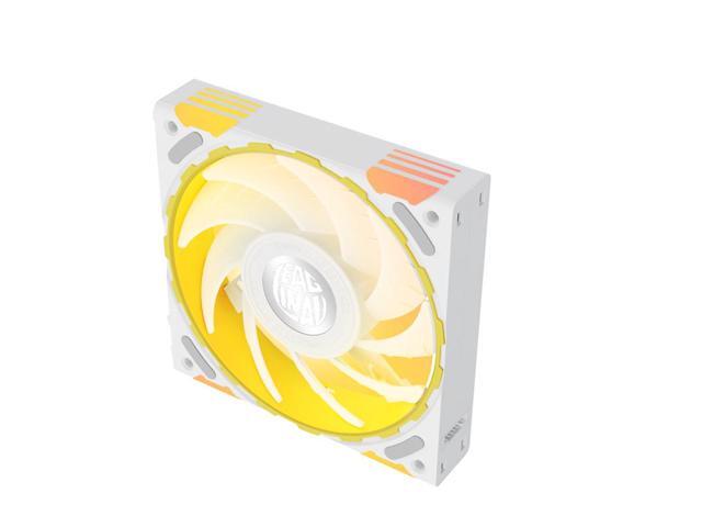 Yeston * Zeaginal ZC-ZHUISHEN White LED 120mm Case Fan,Quiet Edition ...