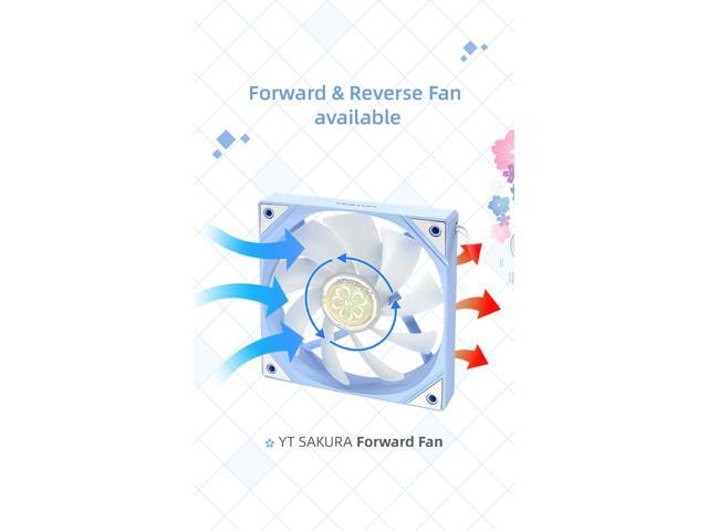 Yeston New Sakura ARGB LED 120mm Case Fan,Quiet Edition High Airflow ...