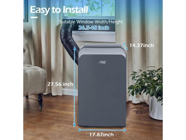 Arctic King 12,000 BTU Portable Air Conditioner, Cools up to 550 Sq.Ft ...