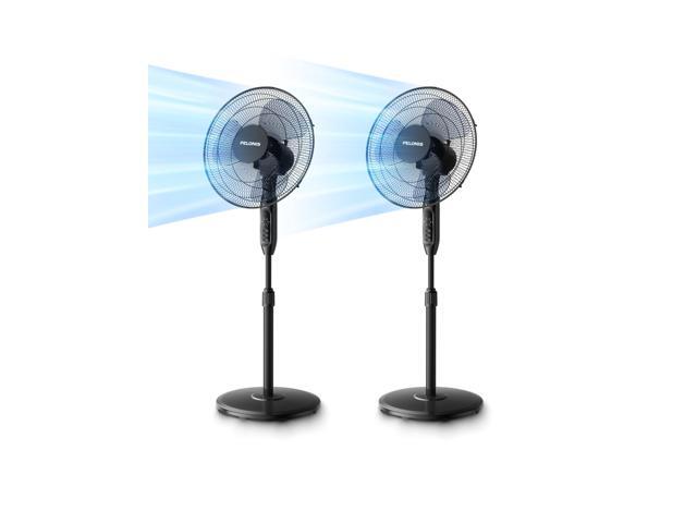 PELONIS 16 Oscillating Pedestal Standing Fan with Remote Control 2 ...