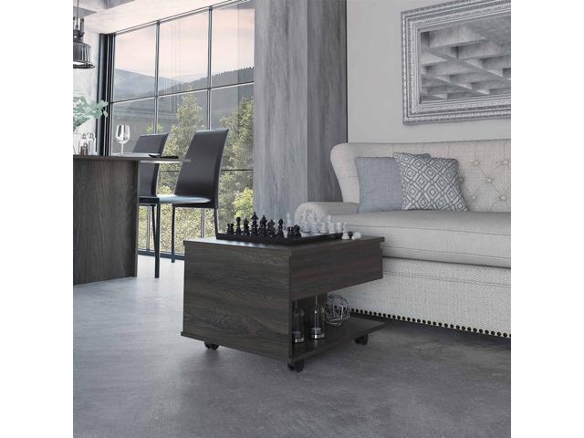 FM FURNITURE Portland Multipurpose Coffee Mobile Table And Liftable Top ...