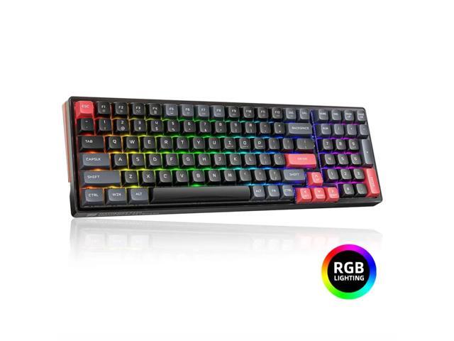 Machenike K600 96% Mechanical Gaming Wired Keyboard, Full Size 100 Keys ...