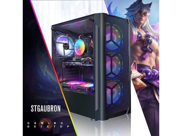 STGAubron Gaming PC Diamond Black,Intel Core i7 up to 3.8G,Radeon RX580 ...