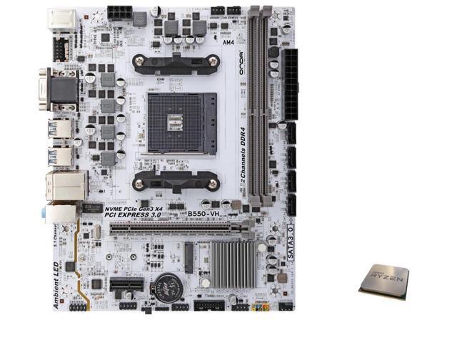 Hoengager B550 M-ATX AMD Motherboard + AMD Ryzen 9 5900X CPU Combo ...