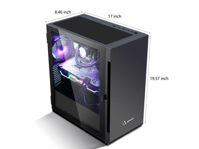 Hoengager Poseidon Gaming Desktop PC - AMD Ryzen 7 5700X 8-Core 3.4GHz ...