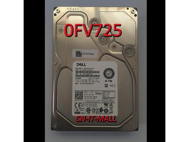 3.5 8T 8TB SAS 12G 512e 7.2K FV725 0FV725 MG06SCA800EY Internal ...