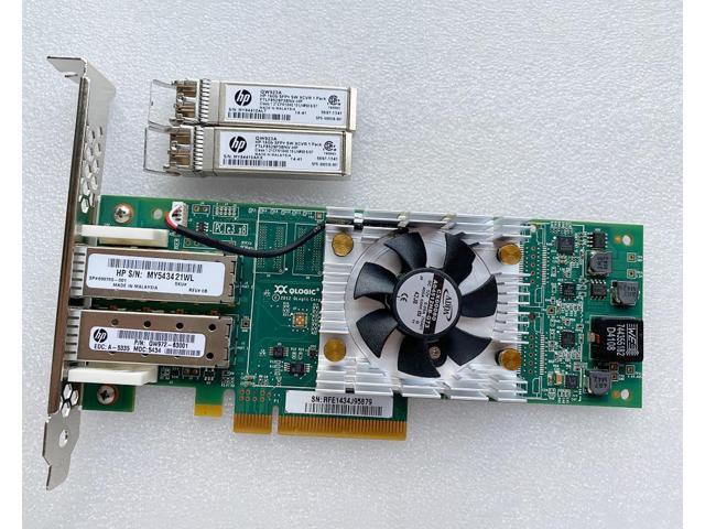 Pulled QW972A SN1000Q 699765-001 QLogic QLE2662 16GB Dual Port PCIe FC ...