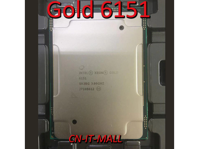 Intel Xeon Gold 6151 CPU 3.0GHz 18 Core 36 Threads LGA3647 Processor ...