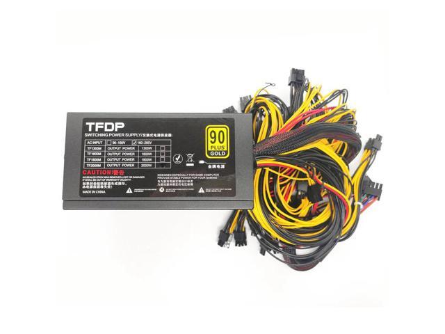 2000W Switching PC Power Supply for 8 Video card 2000W mining power ...
