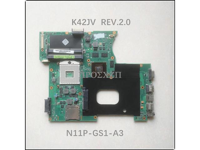 K42J K42JV K42JV REV.2.0 Laptop Motherboard HM55 With N11P-GS1-A3 100% ...