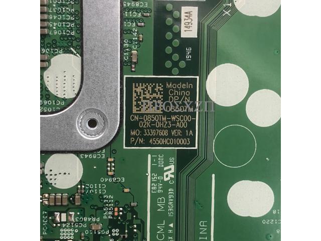 7791 CN-0850TM 0850TM 085TM 18806-1 With SRGKW I7-10510U CPU N17S-G2-A1 ...