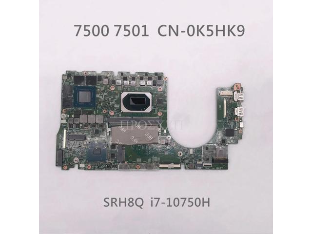 7500 7501 Laptop Motherboard CN-0K5HK9 0K5HK9 K5HK9 19711-1 With I7 ...