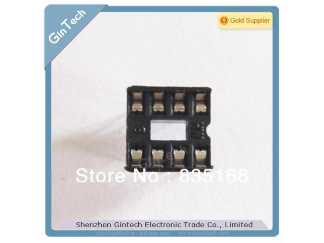 60PCS/LOT 8pin DIP8 IC sockets Adaptor Solder Type 8 pin 8P socket ...