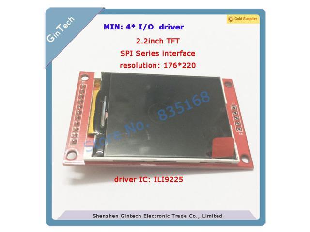 2.2 INCH TFT SPI serial LCD resolution 176*220 2.2inch LCD for arduino ...