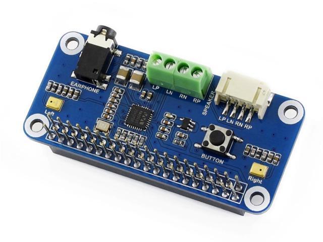 WM8960 Hi-Fi Sound Card HAT for Raspberry Pi, Stereo CODEC, Play/Record ...