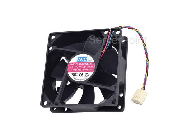 Hydraulic Bearing PWM FOUR PINS CPU FAN 8025 8CM DC12V 0.5A Fan ...