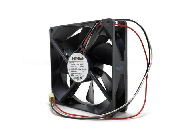 8025 12V Three-wire Double Ball Intelligent Temperature Control Fan 8cm ...