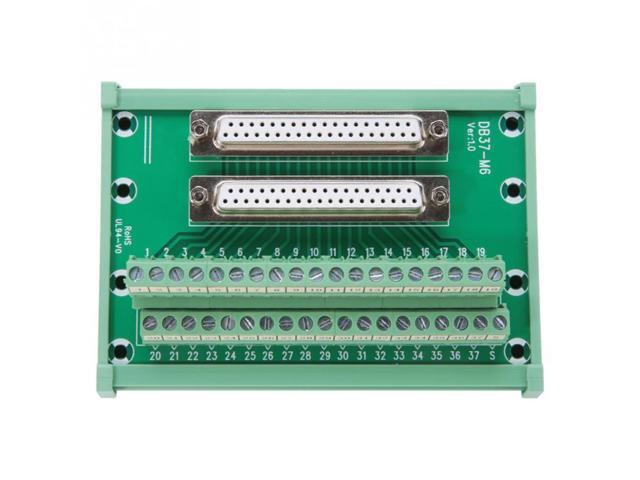 DB37-M6 Double Female Head DIN Rail Mount Interface Module Terminal ...