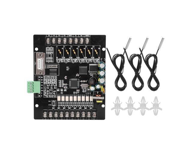 PLC Industrial Control Board Programmable Logic Controller FX1N-14MT-3N with 3 Temperature Probe ...