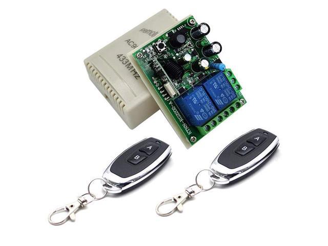 433Mhz Wireless Remote Control 1527 Learning Code 433Mhz Transmitter for Gate Garage Door Light ...