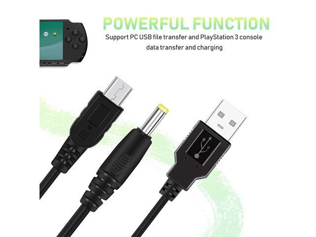 Pack of 2 Portable USB Power Cord and Data Cable for Sony Psp 1000 2000 ...