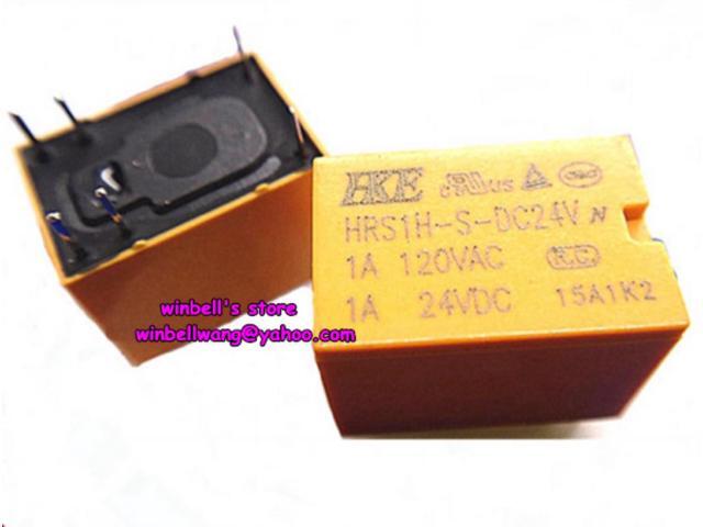 10pcs/lot, and signal relay HRS1H-S-DC24V 1A 24V yellow 6pins~ - Newegg.com