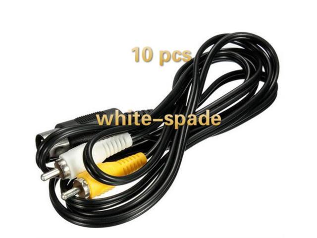 1.8m Composite AV Audio Video Cable Cord Lead For Sega Fifth Generation ...