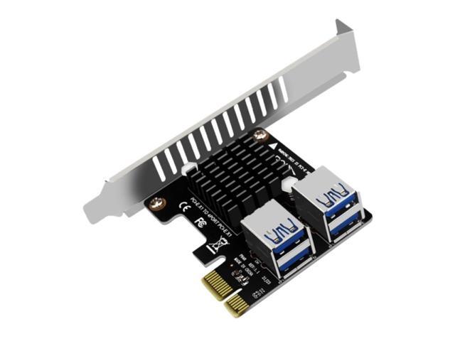 PCIex1 to 4-Port Expansion Card ASM1184E Main Control Full Height Bezel ...