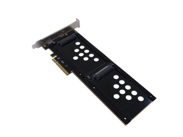 Dual Port U.2 to PCIE 8X Adapter Board Only Support U.2 SSD Riser ...