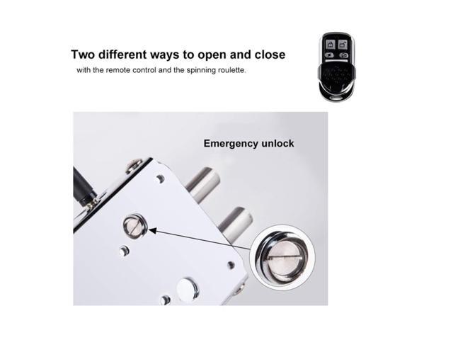 Home Door Lock Kit Remote Control Keyless Entry Electronic Lock Smart ...
