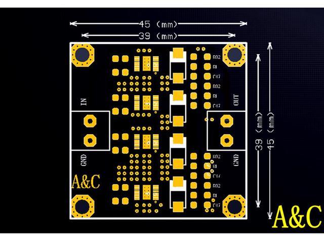 4 parallel LT3045 low noise linear regulated power supply module ...
