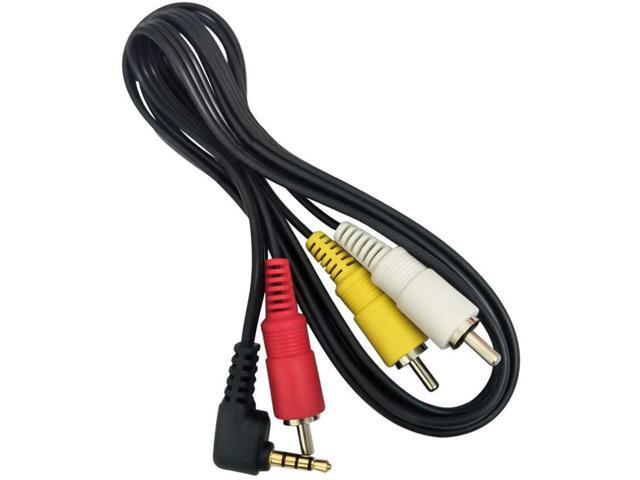 3.5 mm to RCA AV Camcorder Video Cable, 4Ft Male Male Plug Stereo Audio ...