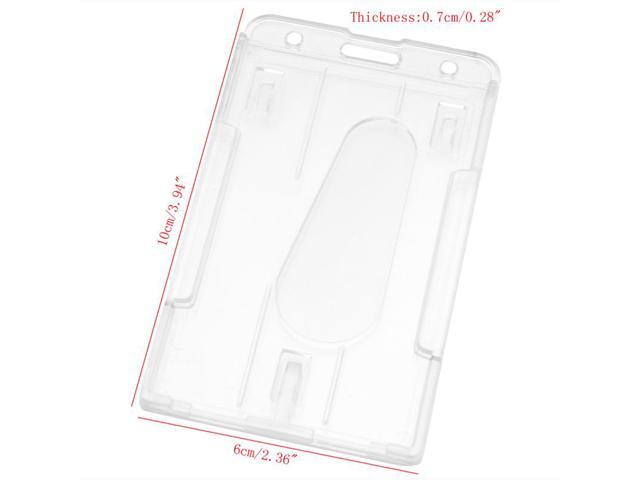 Hot Hard Plastic ID Access Card Cover Credit Card Case Badge Holder ...