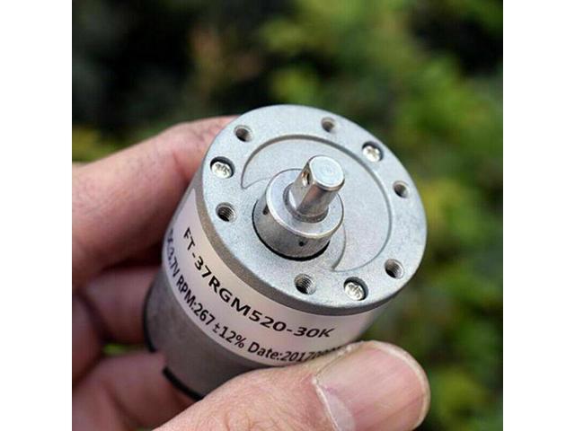 FT-37RGM520-30K Gear Motor DC 3V-5V 350RPM Full Metal Gearbox Reducer ...