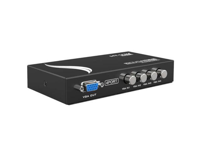 MT-15-4C 4 Port VGA Splitter Box 1 PC to 4 Monitor Out SVGA LCD Video ...